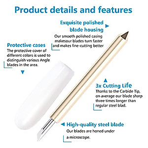 10 PCS Premium Fine Point Blade, AUNKZL Replacement Blades Compatible with ExploreAir/Air 2/Air 3/Maker/Maker 3/Expression Cutting Machines