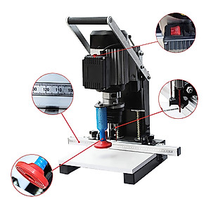 Hinge Drilling Machine, Portable Hand-Held Hinge Drilling Machine, Interior Decoration Cupboard Wardrobe Home Improvement Punching Machine, Woodworking Hinge Drill,2880 RMP/min,Depth 0-40mm,1100W