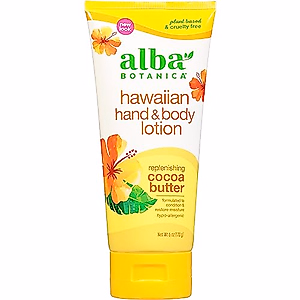 Alba Botanica Hawaiian Hand & Body Lotion, Replenishing Cocoa Butter, 6 Oz