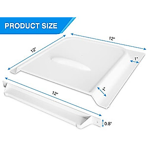 luxlead RV Screen Door Slide - 12" Screen Door Slider Panel with Slide Stop for RV Trailer Camper Motorhome Starcraft, White