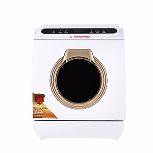 BANLICALI 900W Countertop Dishwasher with 7L Built-in Water Tank, 5 Programs and 360° Dual Spray, Portable Dishwasher Compact Dish Washing Machine for Apartments Dorms RVs White Load 8-Set Tableware