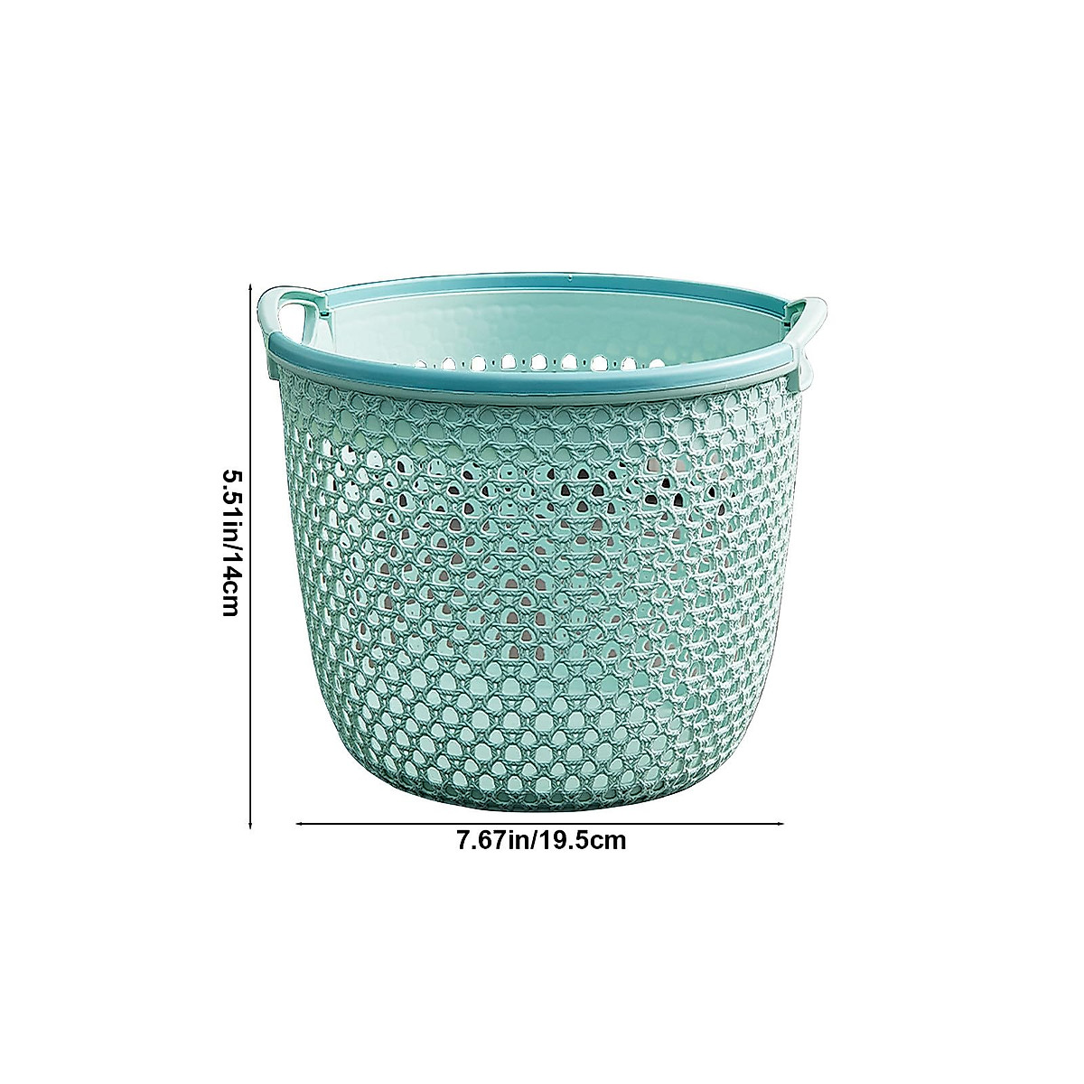 2 Pack Laundry Basket, Lightweight Laundry Hamper With Handle, Plastic Laundry Basket For Closet, Dorm, Laundry Room, Bedroom, Large Laundry Basket, Home Closet Clothes Basket (Blue)