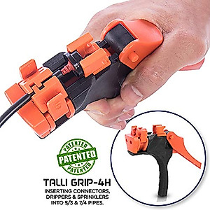 AL-MAGOR Talli Grip TG Garden Tool: Gun for Inserting Components - Connectors & Drippers into Micro-Pipes for Irrigation Pipes with Ease - Model 700011