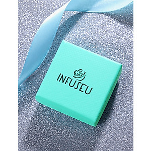 INFUSEU J Initial Necklace Women Letter Heart Jewelry Rose Gold Pendant