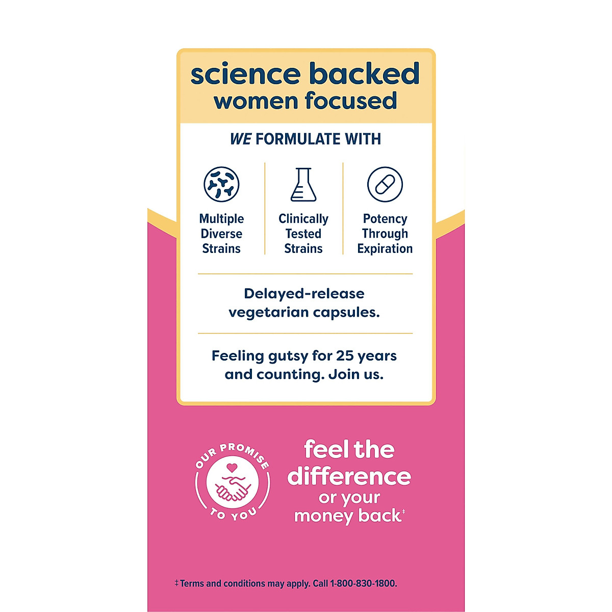 Renew Life Women's Wellness Vaginal and Urinary Probiotic and Cranberry Supplement, Probiotic Supplement for pH Balance for Women, Digestive Health, Dairy, Soy and Gluten-Free, 3.5 Billion CFU 60 Ct