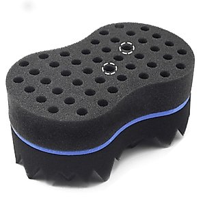 RioRand Hair Sponge Magic Barber Twist Curl Brush Sponge Dreads Locking Afro Coil Comb（Blue 4.5 Inch (Pack of 1)