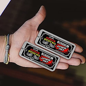 Viking Revolution Hair Styling Agent Mustache Wax 2 Pack - Extreme Hold Beard & Moustache Wax for Men - Strong Hold Helps Train Tame & Style - 0.5oz each (Sandalwood, 2 Pack)