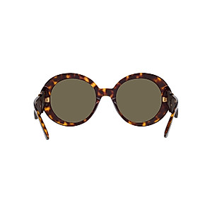 Versace Woman Sunglasses Havana Frame, Brown Lenses, 55MM