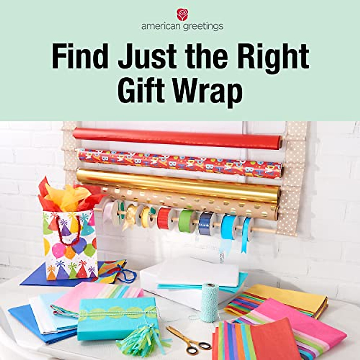 American Greetings Bold Colored Tissue Paper for Birthdays, Easter, Mother's Day, Father's Day, Graduation, and All Occasions (40-Sheets)