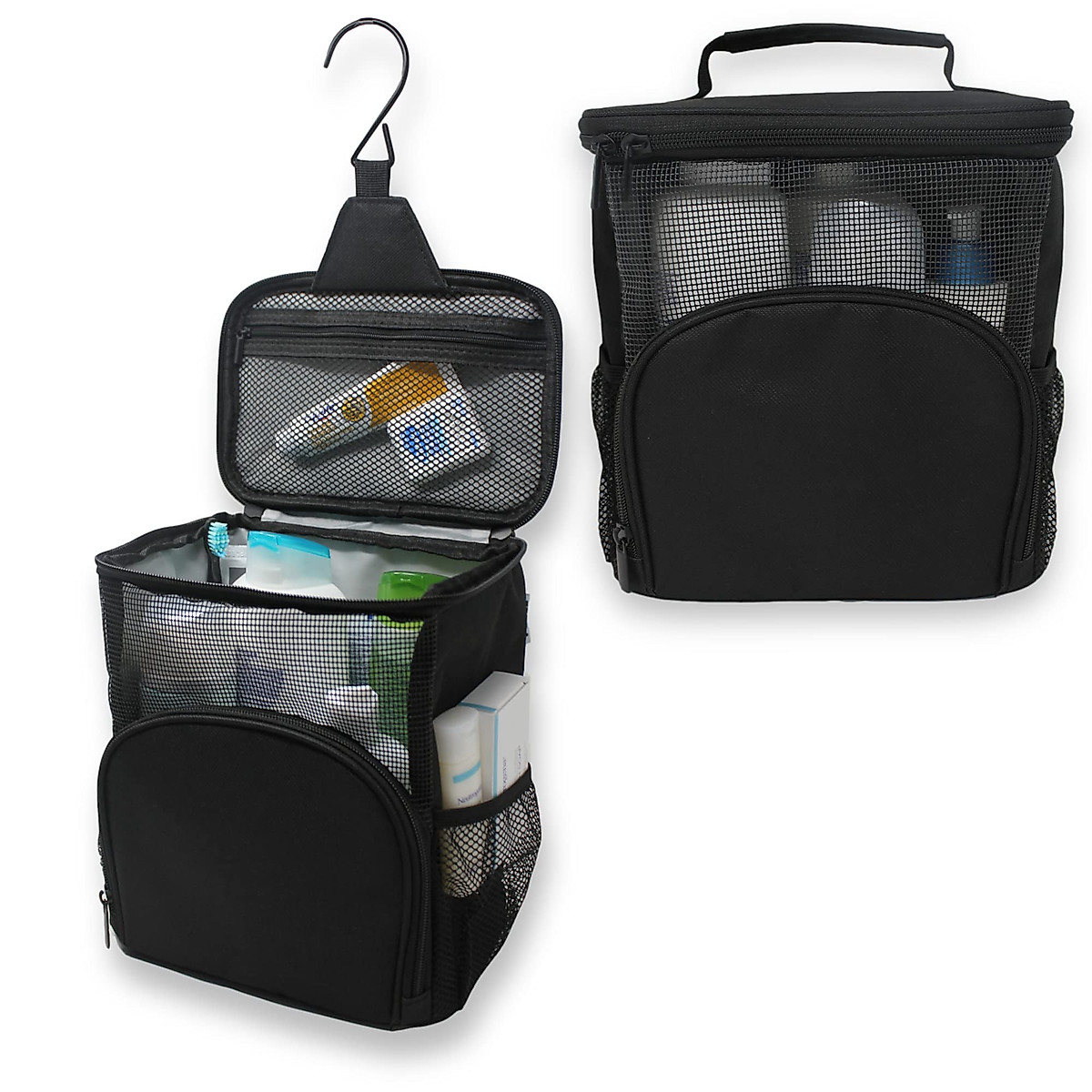 TERRA HOME Dorm Room Essentials - Portable Shower Caddy and Ramen Bowl Set with Chopsticks and Spoons - Gift for Dorm Living