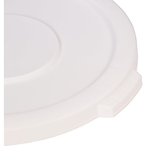 Carlisle FoodService Products 34101102 Bronco Round Waste Bin Food Container Lid, 10 Gallon, White