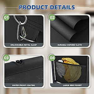 Raybee Large Laundry Basket with Wheels 300L Rolling Laundry Basket Durable Clothes Hamper with Steel Frame 150LBS Laundry Cart with Handle for Laundry Room Organization and Storage Black