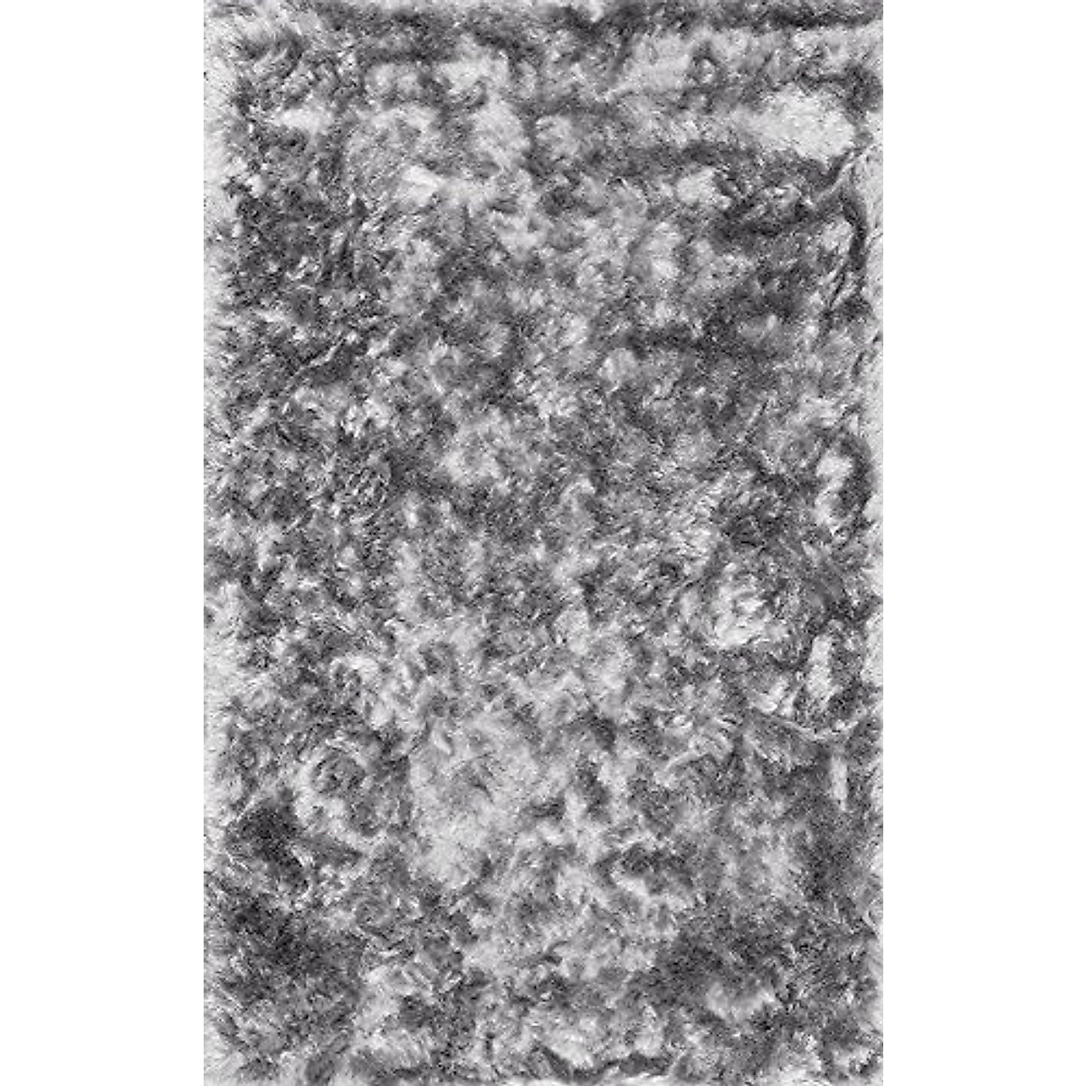 nuLOOM Latonia Silken Shag Area Rug, 5' x 8', Silver