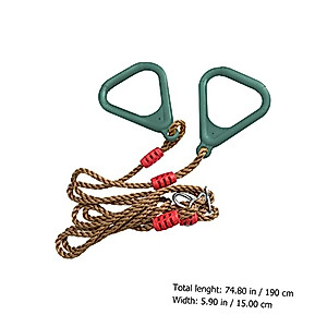 1pair Ring Swing Swing Kids Indoor Swing Baby Swings for Outside Pull up Exercise Ring Kids Rings Bar for Playset Pull Handles Gymnastic Rings Non- Exercise Rings Fitness