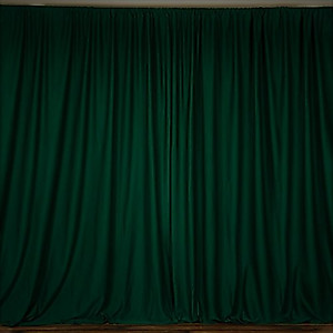 lovemyfabric 100% Polyester Window Curtain/Stage Backdrop Curtain/Photography Backdrop 58" Inch X 108" Inch (1, Hunter Green)