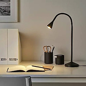 Ikea NÄVLINGE LED Work lamp,Black(Luminous Flux: 220 lm Length: 66 cm (26") Height: 52 cm (20") Base Diameter: 12 cm (5"), Cord Length: 2.0 m (6 ' 7"))