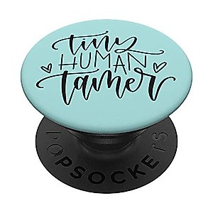 Mom Mama Teacher Appreciation Mint Blue Teal Black JLZ009 PopSockets Swappable PopGrip