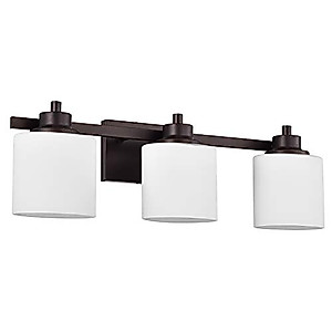 Chloe Lighting Lighting SOLBI Contemporary 3 Light Oil Rubbed Bronze Bath Vanity Fixture 24'' Wide (CH21036RB24-BL3)