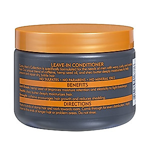 Cantu Shea Butter Men's Collection Leave in Conditioner, 13 oz. (Pack of 2)