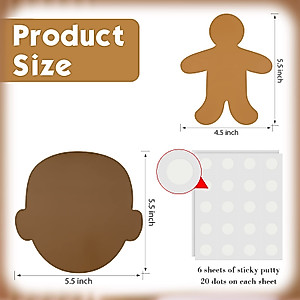 Containlol 100 Pcs Multicultural Faces People Cutouts 5.5 Inch Creative Cut Outs Blank People Shaped Paper Dolls Figures for Kids Crafts Project Early Childhood Education Multicultural Decoration