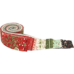 Riley Blake Designs Sandy Gervais Adel in Winter Rolie Polie 40 2.5-inch Strips Jelly Roll RP-12260-40