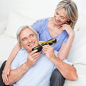 24 Pcs Gift Box Set, Cardboard Jewelry Necklace Gift Boxes Cotton Filled Cardboard Paper Jewelry Box Gift Cases Bulk for Wedding, Engagement, Anniversaries, Christmas, 8.2 x 1.57 x 1.18Inches (Black)