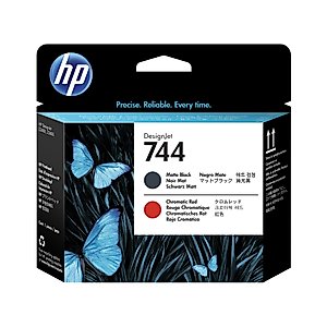 HP F9J88A 744 Matte Black/Chromatic Red Printhead