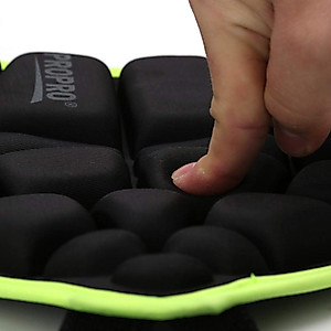 Alomejor Kids Padded Hip 3D Padded Hip Protective Shorts Protective Butt Pad Anti Fall Pants Hip Pad for Skateboard Ski Skate Snowboard Black