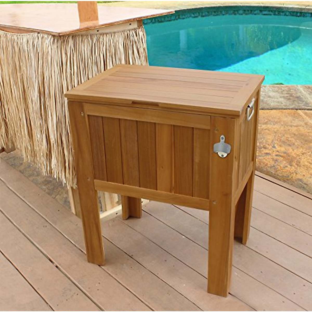 Leigh Country 56 Qt. Slatted Wooden Cooler