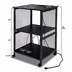 TC-HOMENY Vinyl Record Storage Table, 3-Tier Record Player Stand with 3 Quick-Release Divider Up to 200 Albums, Fashion Turntable Stand for Bedroom Living Room and Office