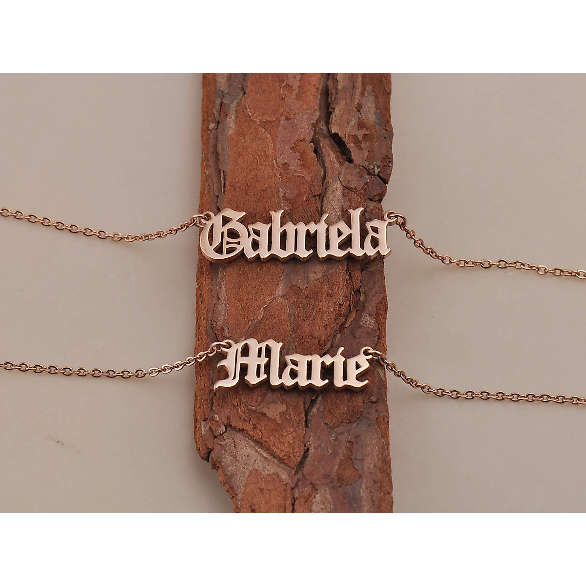 HUAN XUN Custom Initial Jewelry Personalized Name Necklace for Women Cobi