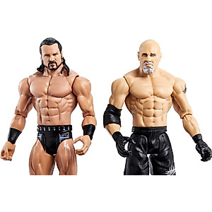Mattel WWE Championship Showdown 2-Pack Action Figures & Accessory, Series #8 Drew McIntyre vs Goldberg Collectible Set, 6-inch