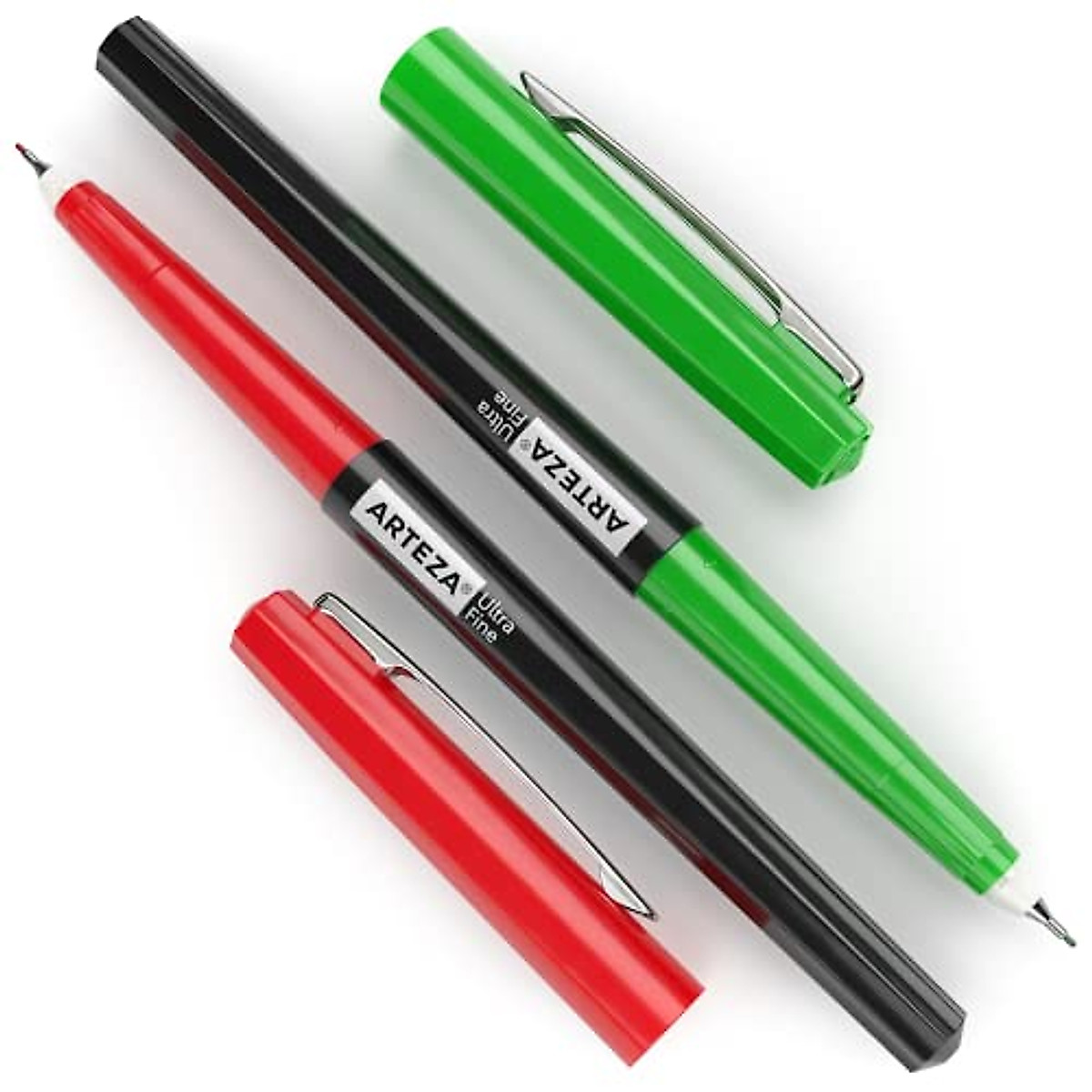 ARTEZA Permanent Markers, Set of 24, Ultra-Fine Tip, Retro Pop Colors