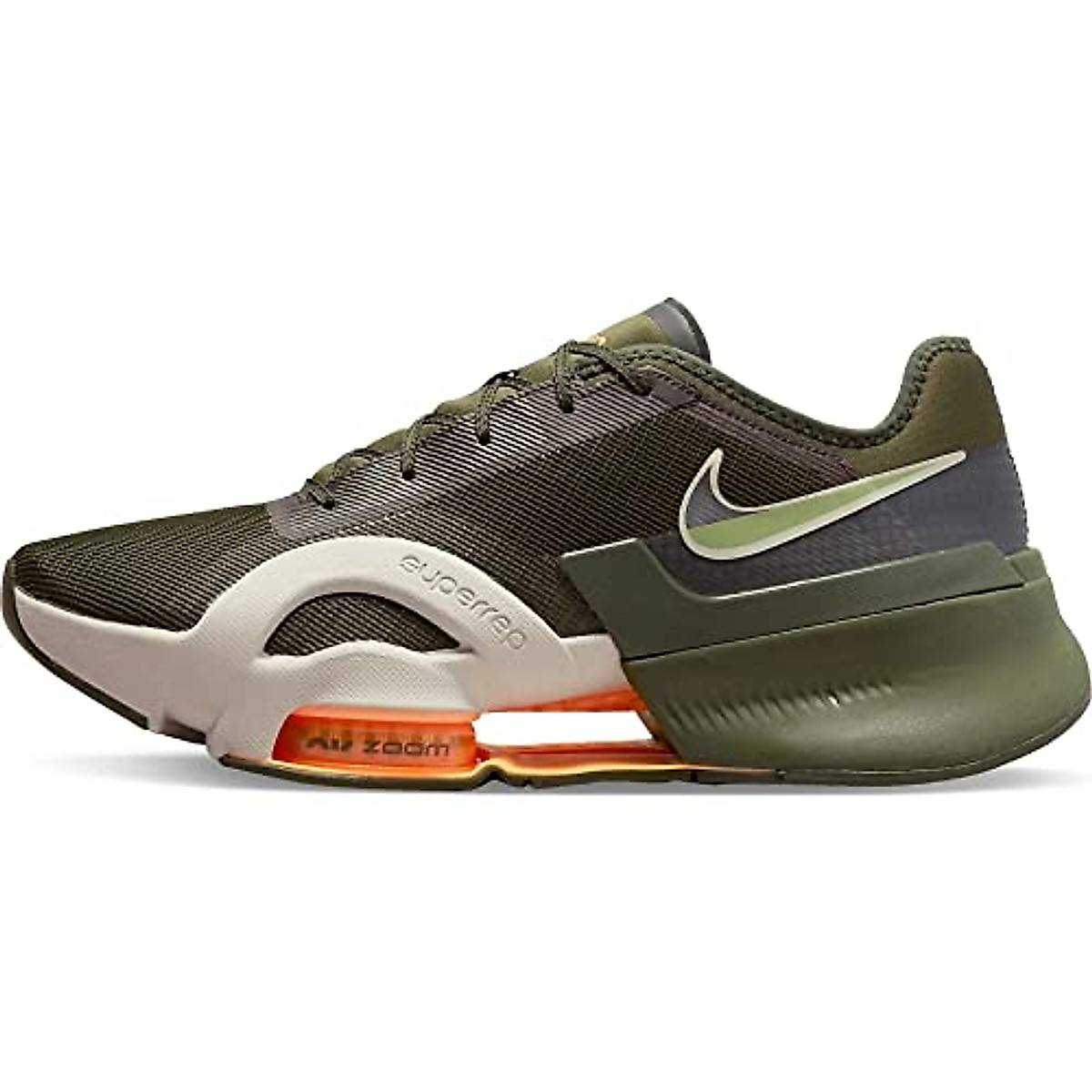 Nike Air Zoom Superrep 3 Mens Trainers Dc9115 Sneakers Shoes, Cargo Khaki/Light Bone/Sequoia/Alligator, 11 M US