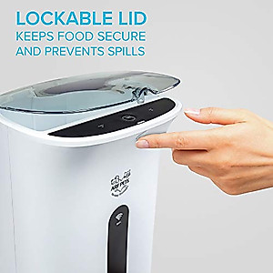 Arf Pets Smart Automatic Pet Feeder with Wi-Fi | Programmable Food Dispenser for Dogs & Cats with Easy App-Controlled Feed Timer, 18-Cup Capacity, Dishwasher-Safe Bowl & Bucket | for iPhone & Android