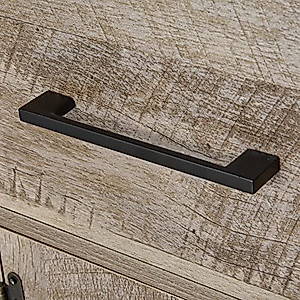 kleankin Bathroom Floor Cabinet Storage Cupboard with Drawer and Adjustable Shelf for Entryway or Living Room, Barnwood