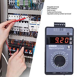 Current Voltage Generator, Function Generator, Voltage Generator, DC 0?10V 0/0?22mA Supply Interface Analog Simulator, Adjustable 4-Digit Display, for PLC Panel Debugging, Device