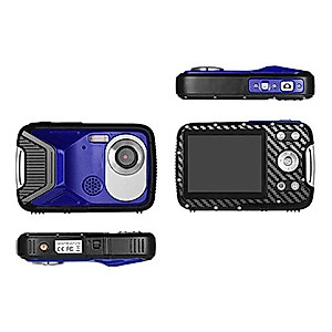 LKYBOA Orange Children's Camera -Kids Digital Camera with [32GB Memory Card]& Lanyard, Rechargeable Digital Front and Rear Selfie Camera (Color : Blue)
