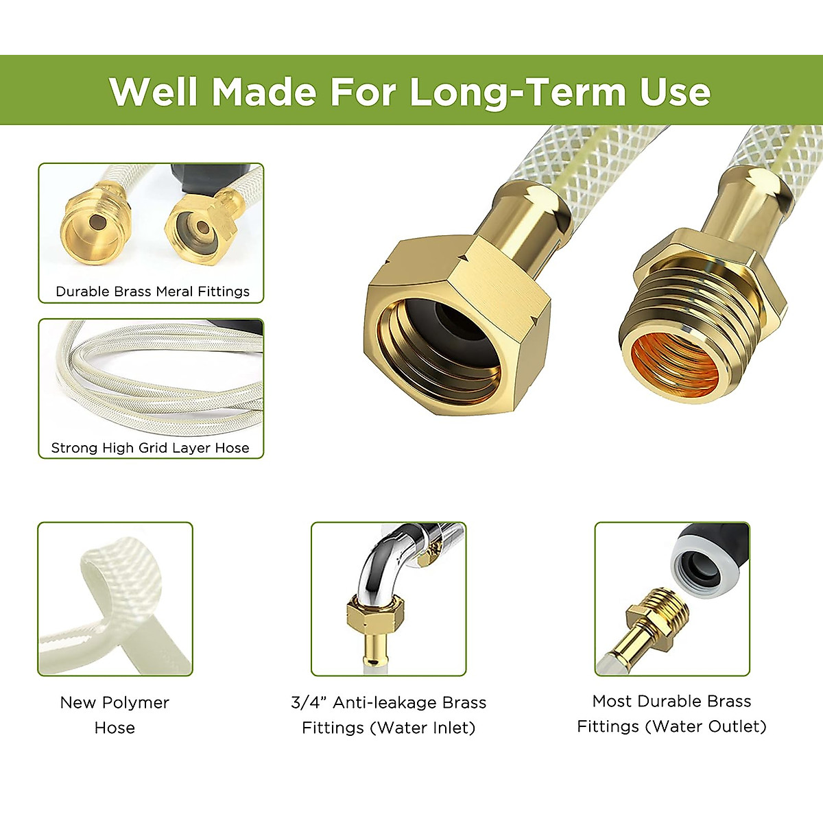 Tuyeho Retractable Garden Hose Reel 90 FT, Wall Mount Heavy Duty Water Hose Reels with Automatic Slow Rewind System, Outdoor Hoses Reel with 2 Hose Nozzles for Garden Watering, Car Wash, Pet Shower