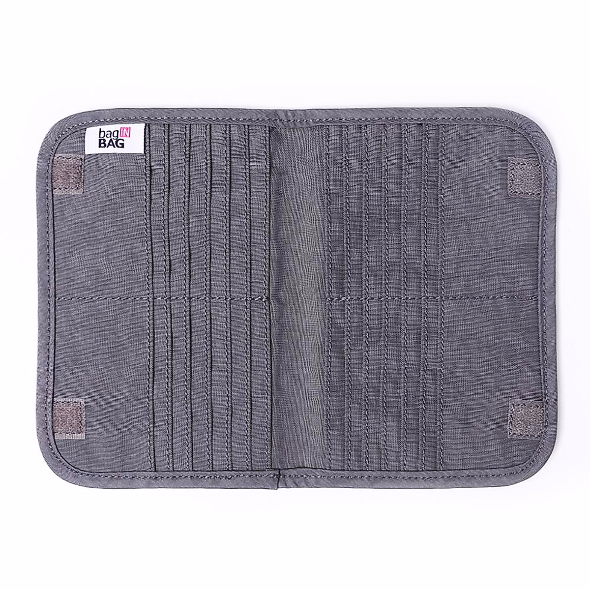 iN. Slim credit card holder wallet, Gift card display case, Minimalist light thin card storage case rfid blocking for men & women, with 28 slots in Grey