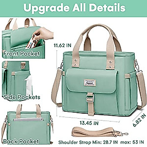 Artelaris Lunch Bag for Men Women, Large Lunch Box Tote for Work, Adult Insulated Leakproof Cooler Bag with Side Pocket & Adjustable Shoulder Strap Lunch Purse,Lunchbag for Picnic Hiking Beach