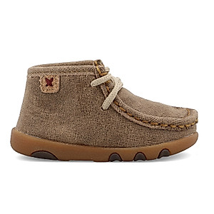 Twisted X Infant's Chukka Driving Moc, Moc Toe, Dusty Tan, 2 M