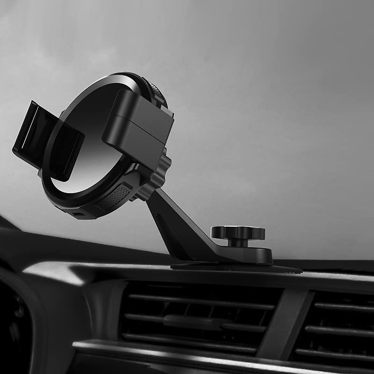 VizGiz 2 Pack 17mm Ball Sticky Mount Holder for Garmin Nuvi GPS Car Phone Wireless Charger Adhesive Dashboard Tape Sticker 17.4mm Swivel Joint Replacement Magnetic Stand Cradles Clip MI Dash Cam