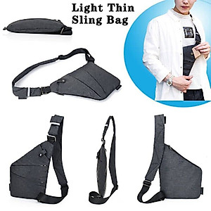 LJXWRF Valcen Personal Pocket Bag for Travel, Valcen Personal Pocket Bag for Men, Personal Flex Bag, 2023 New Sash Bag (Black, Right Handed)