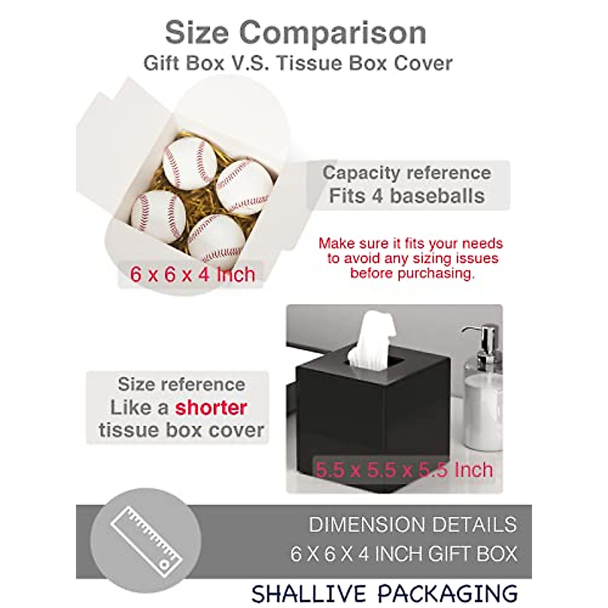 Shallive 6x6x4 Inch 24 Pcs White Boxes Small Gift Boxes with Lids and Ribbons Paper Bridesmaid Proposal Boxes Truffle Craft Cookie Boxes Candle Packaging Empty Box for Wedding Bridal Shower Christmas Holiday Birthday Gift Wrapping