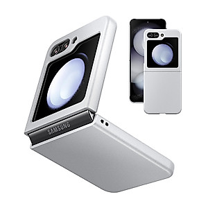 Eastcoo Slim Fit Galaxy Z Flip 5 Case, [Hard PC Back] [Frosted Feel] [Wireless Charging Support] Lightweight Shockproof Case Cover for Samsung Galaxy Z Flip5 (2023), Silver