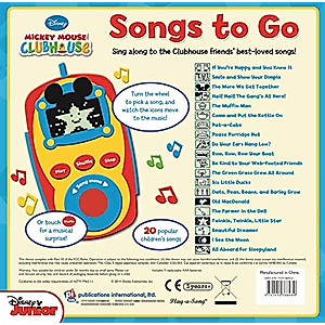 Disney - Mickey Mouse and Minnie Mouse Digital Music Player Sound Book - Songs to Go - Play-a-Song - PI Kids