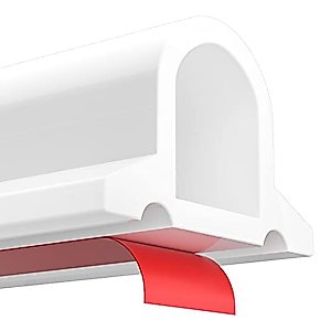 Frantie 67 Inch Collapsible Shower Threshold Water Dam, Ideal for Wheelchair Accessible Silicone Shower Barrier Water Stopper Retention System Dry and Wet Separation for ADA Shower Bathroom (5.5ft)