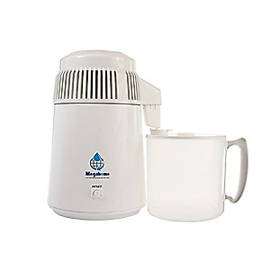 Megahome Water Distiller, White Enamel, BPA-free Plastic Collection
