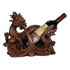 Wine Rack Wine Holder Wine Bottle Holder Resin Dragon Chinese Style Wine Rack Shelf Living Room Study Wine Cabinet Decorations Wine Storage Wine Racks